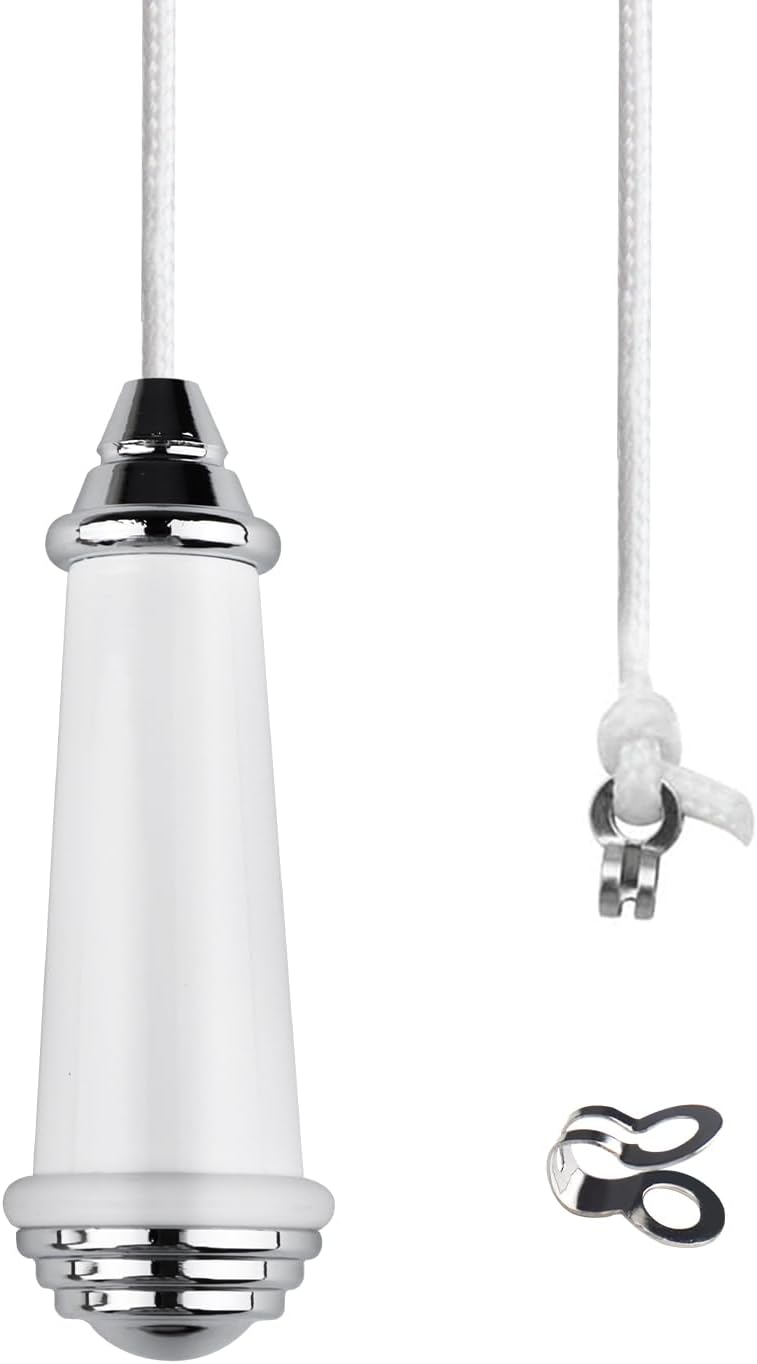 TXErfolg Ceramic Light Pull Cord 8cm Light Pull Handle with 150cm Cord ...