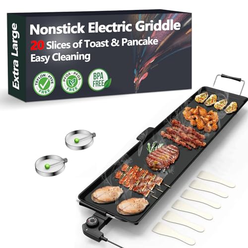 Snapklik.com : Extra Large Nonstick Electric Griddle