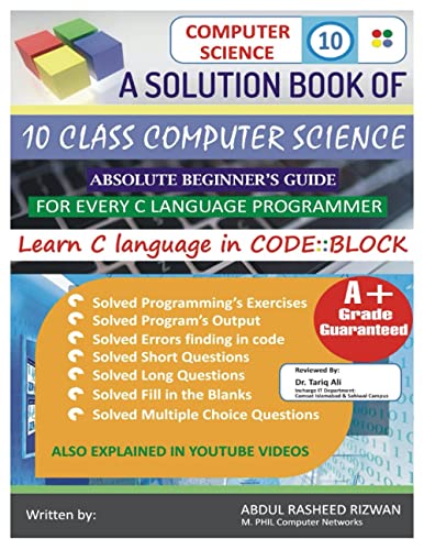 A Solution Book of 10th Class Computer Science eBook : Rizwan, Abdul ...