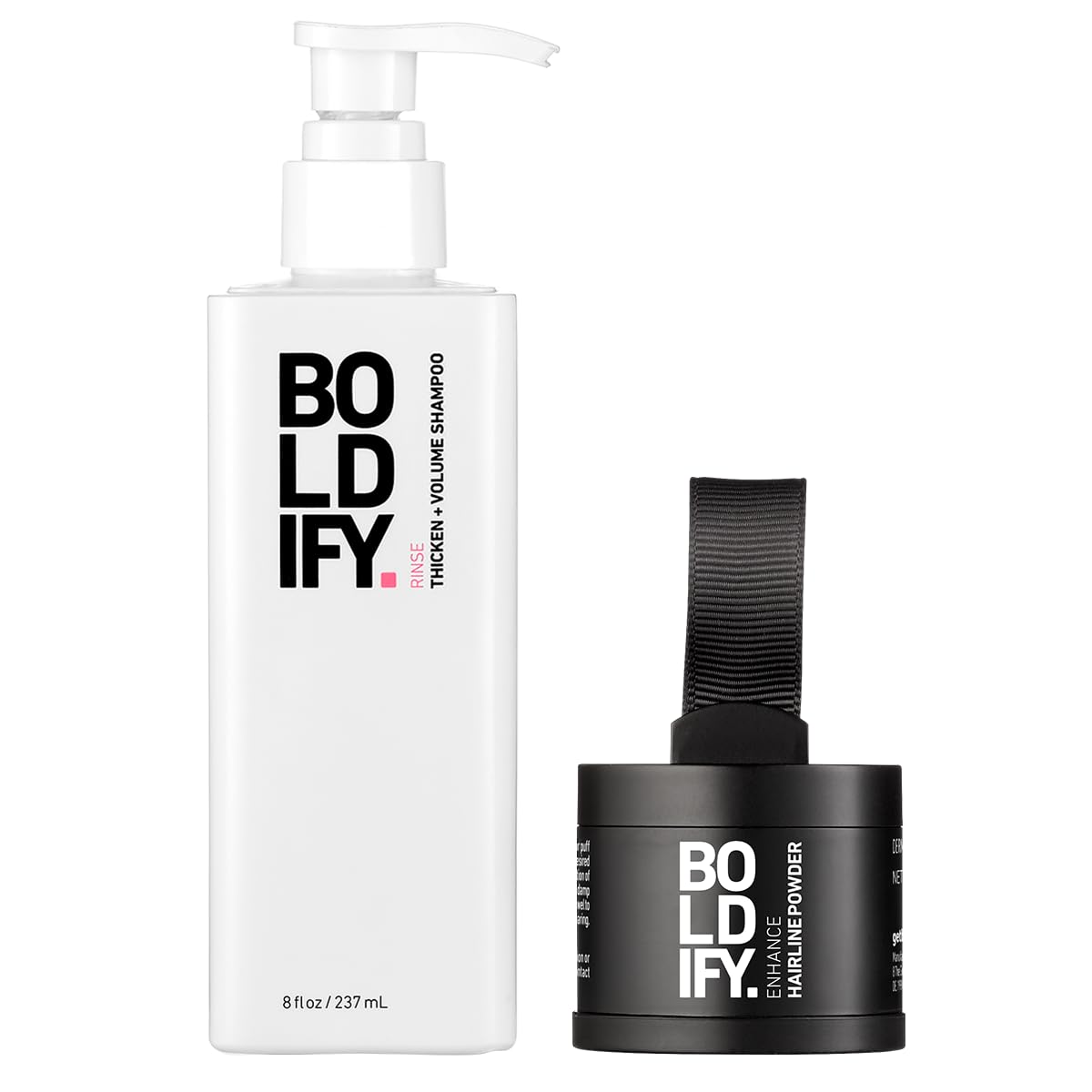 Amazon.com : Boldify Hairline Powder + Shampoo: Bundle: Root Touchup ...