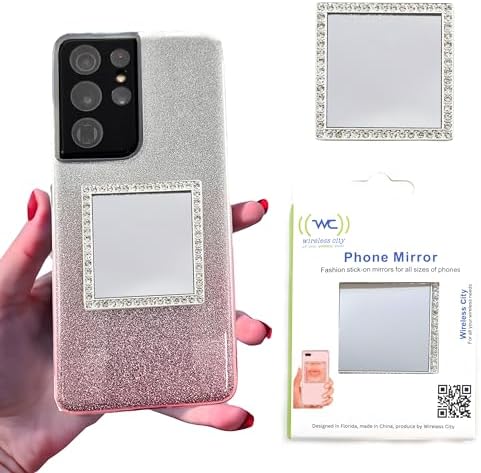 Amazon.com: Wireless City Diamond Bling Makeup Mirror for Phone Case ...