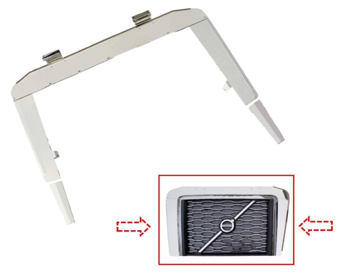 Buy KOZAK Front Grille Surround Bug Shield Deflector Compatible with ...