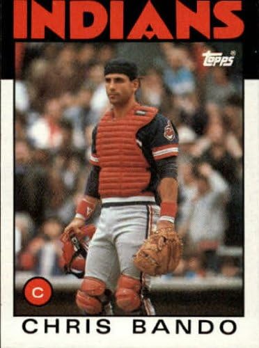 Amazon.com: 1986 Topps Baseball Card #594 Chris Bando : Collectibles ...
