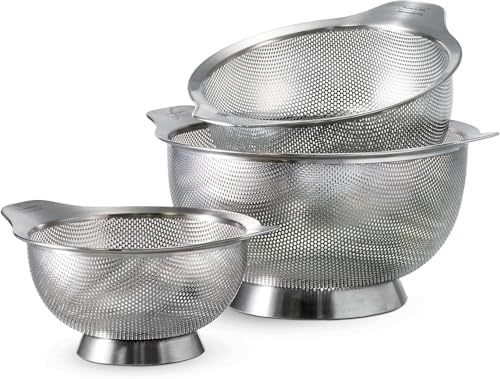 Amazon.com: Tramontina Gourmet Stainless Steel Colander Set: Home & Kitchen