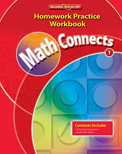 Math Connects, Grade 1, Homework Practice Workbook: Macmillan/Mcgraw ...