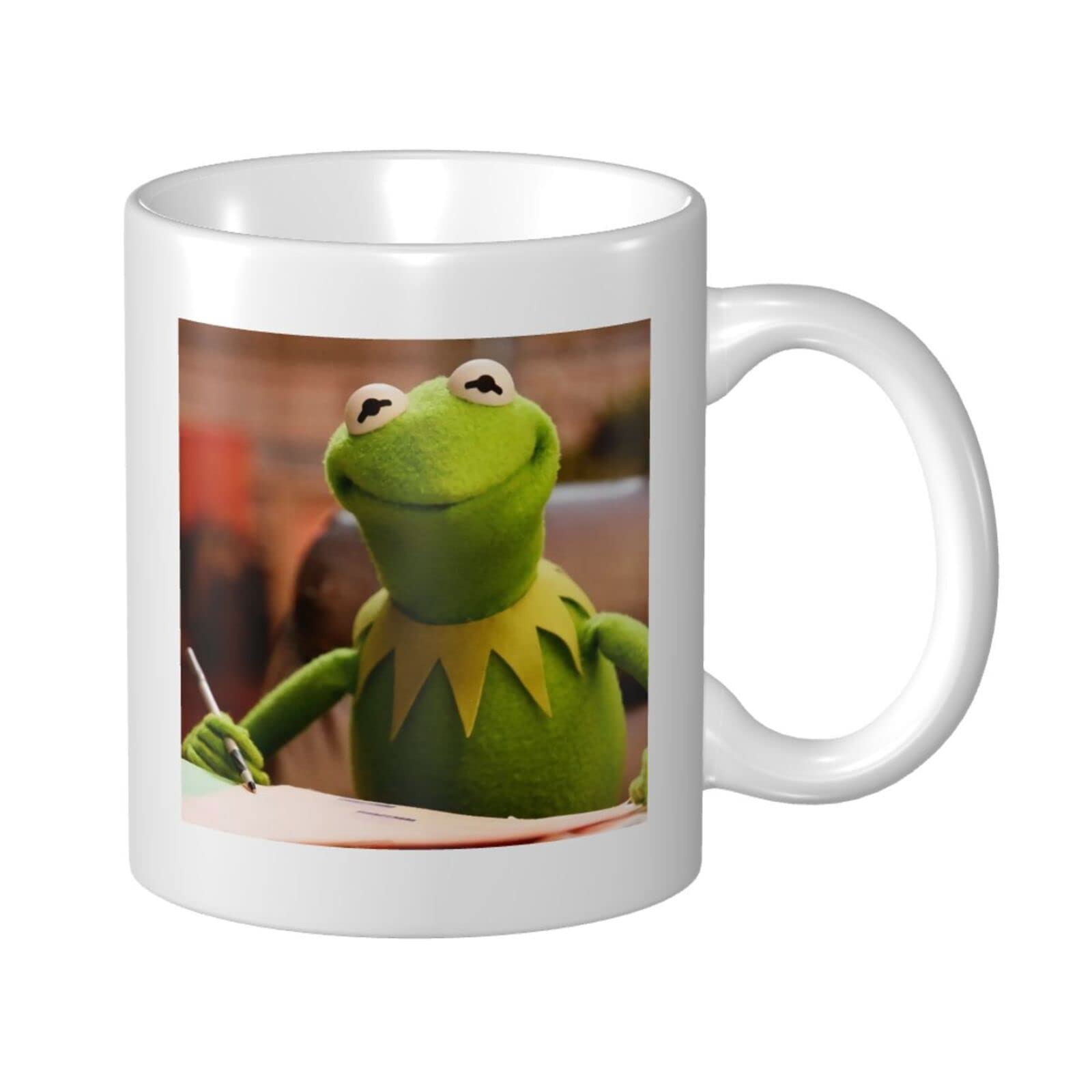 Kermit The Frog Drinking Coffee