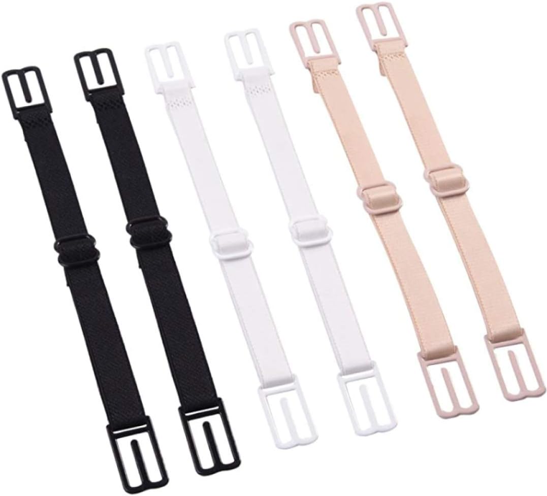 LIUSM Women's Bra Strap Clips Elastic Non-Slip Strap Holder-6PCS at ...