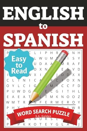English to Spanish Word Search Puzzle Book: Word Searches with Easy to ...