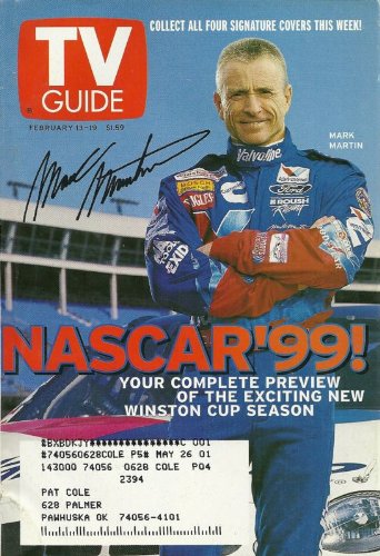 Tv Guide: Feb. 13-19, 1999 (Nascar '99!: Mark Martin Cover): News Corp ...