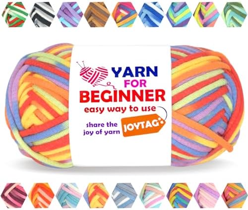Amazon.com: Ombre Yarn - 10 Pack x 15g Rainbow Yarn Cotton Multi ...