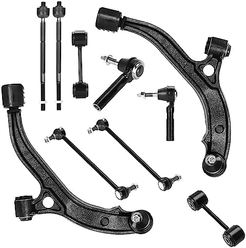 Amazon.com: Front Lower Control Arms w/Ball Joints Sway Bar End Links ...