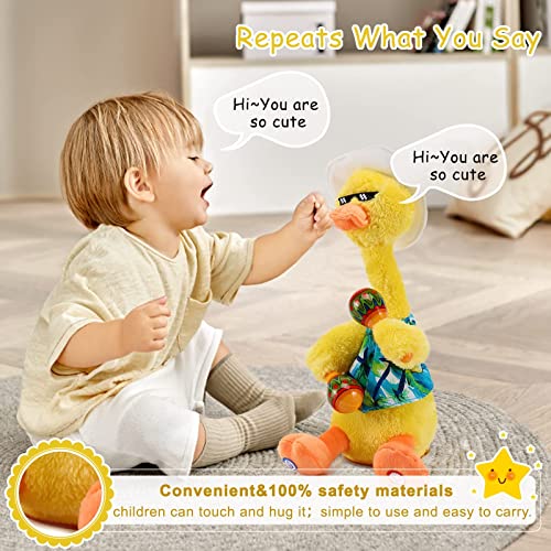 Snapklik.com : Talking Duck Toy Repeats What You Say Dancing Duck Baby ...