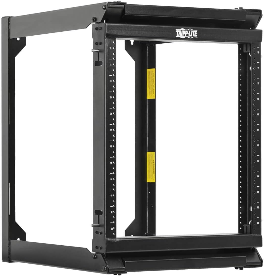Amazon.com: Tripp Lite 12U Wall-Mount Open Frame Server Rack Enclosure ...