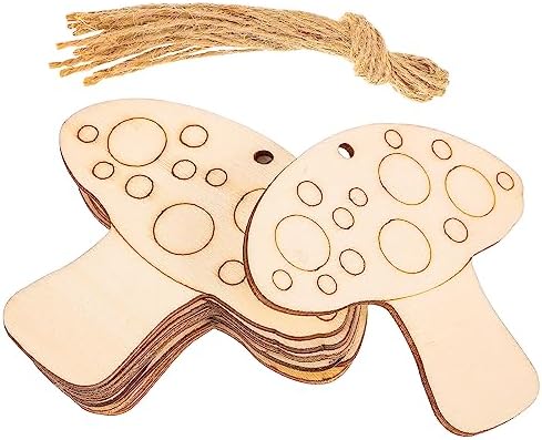 Amazon.com: AUEAR, 300 Pack Wooden Embellishments Squirrel Mushroom ...