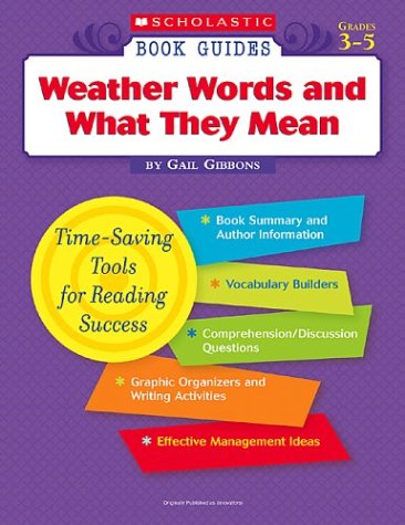 Scholastic Book Guides: Weather Words and What They Mean: Gibbons, Gail ...