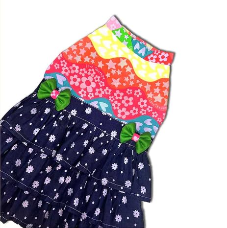 Wrapinfur Dog Sunshine Frock, Dog Summer Frock, Dog Frock, Dog Birthday ...