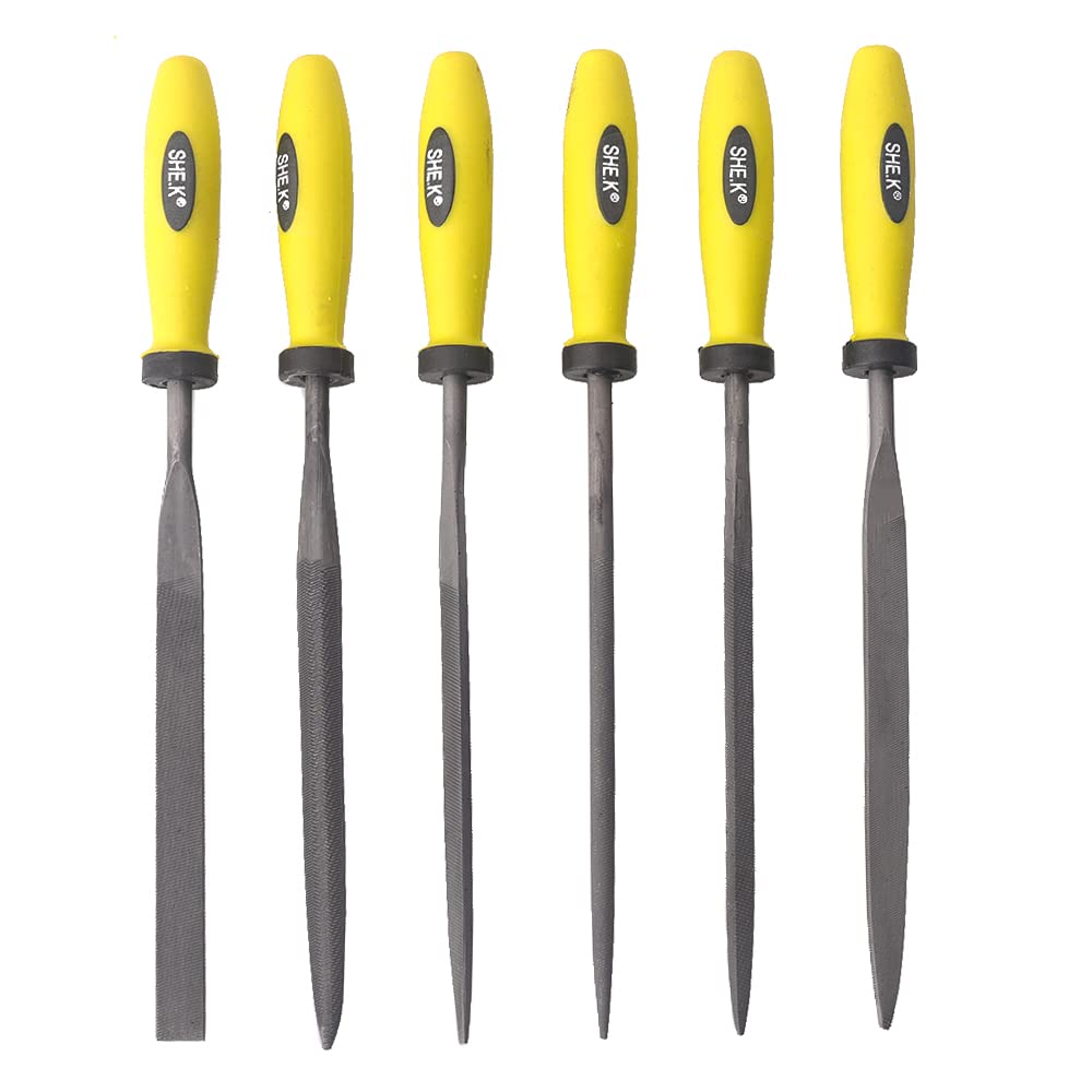 Oudtinx Needle File Set (6 Piece Set) Includes Flat, Flat Warding ...