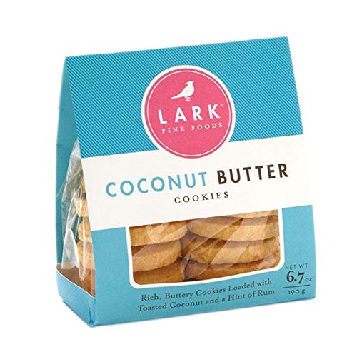 Amazon.com: Toasted Coconut Butter Cookies by Lark, 6.7oz : Grocery ...