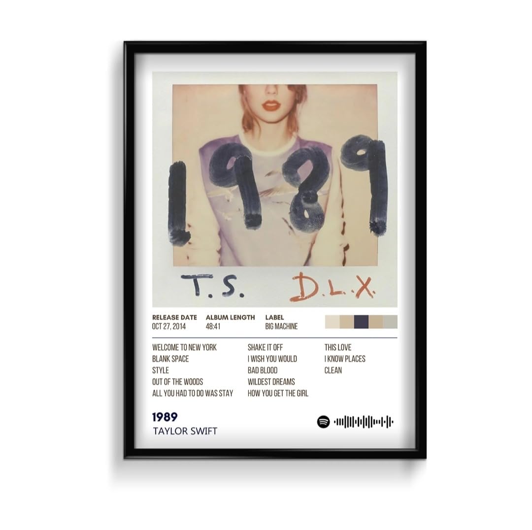 Buy Taylor Swift Song Album UnFramed For Home Aesthetic Wall Decoration ...