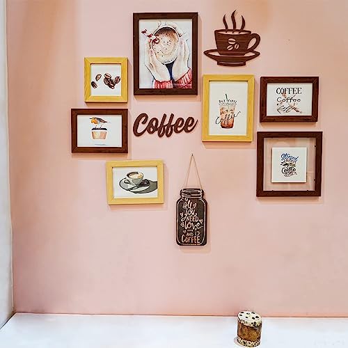 Painting Mantra I Love Coffee Framed Poster Set For Living Room ...