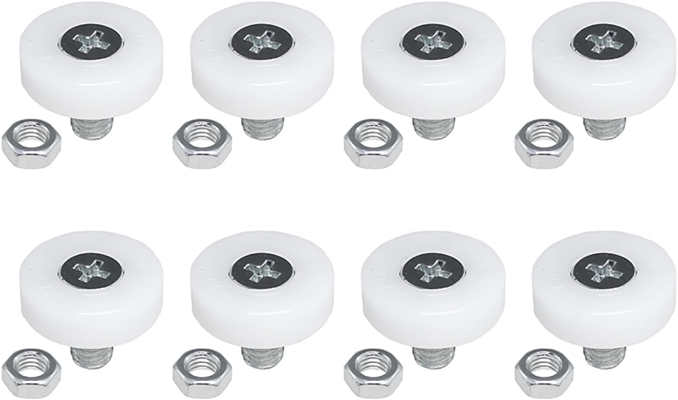 Bxian 8PCS 19mm Drawer Rollers Plastic Small Pulley Drawer Pulley ...