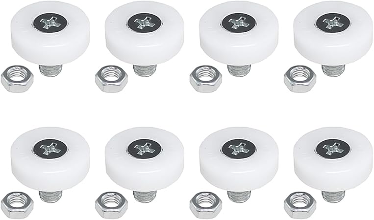 Bxian 8PCS 19mm Drawer Rollers Plastic Small Pulley Drawer Pulley ...