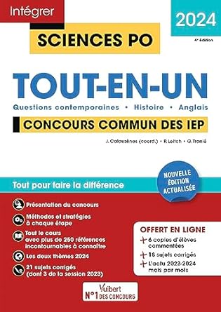 Amazon.fr - Sciences Po - Concours commun des IEP 2024 - Tout-en-un ...