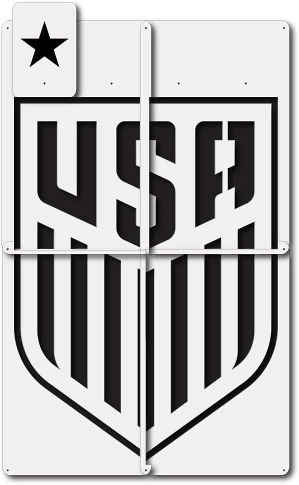 Amazon.com : U-Stencil US Soccer Sheild Original Stencil Only - Giant ...
