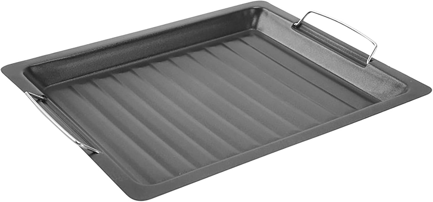 Amazon.com: Baking and Frying Pan, 11.8 Inch x 9.8 Inch Iron Plate with ...