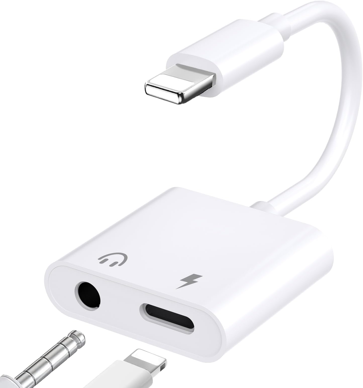 [Apple MFi Certified] Headphone Adapter for iPhone iPad, 2 in 1 ...