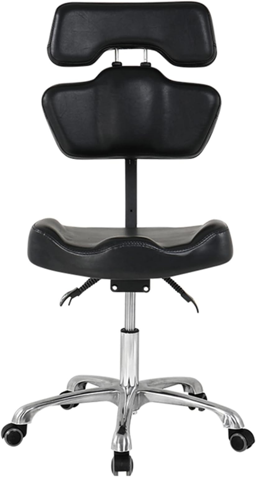 Amazon.com: TATARTIST Tattoo Artist Chair Saddle Stool Chair with Back ...