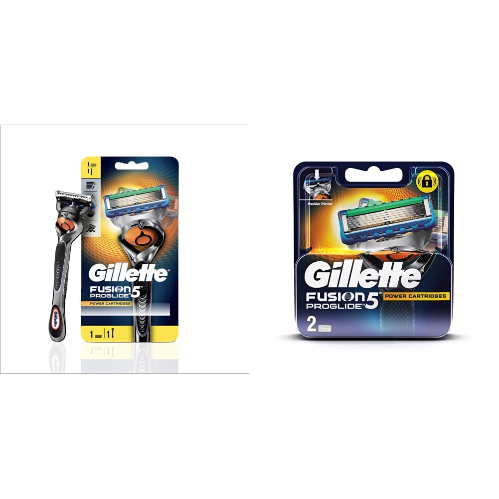 Gillette Flexball Fusion Pro Glide Razor & Flex Ball Manual Shaving ...