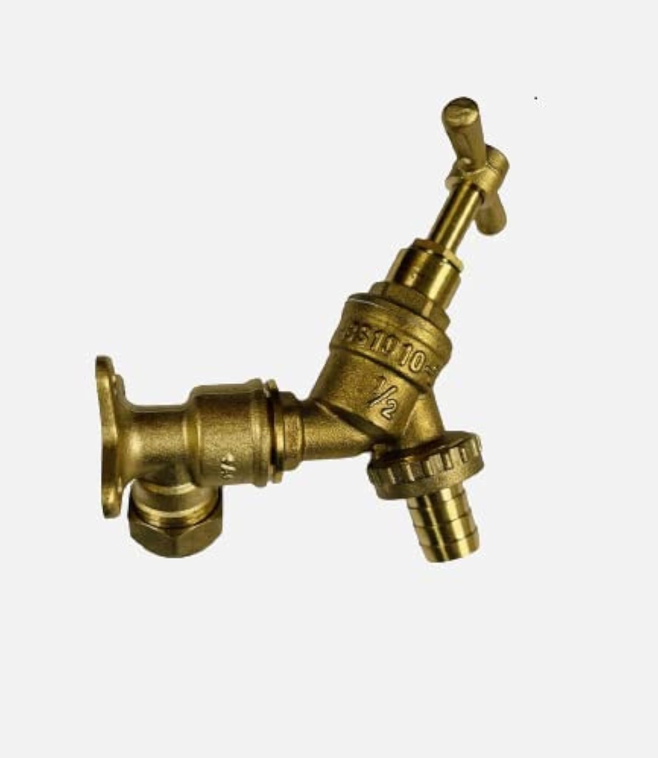 UKDD® Outdoor Garden Tap 1/2" BSP Bib Tap with 15mm Brass Wall Plate ...