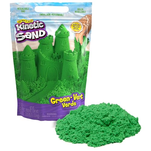 Kinetic Sand, 2.5lbs Green Play Sand, Moldable Sensory Toys for Kids ...