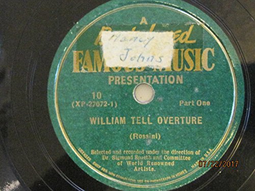 Sigmund Spaeth and Committee Of World Renowned Artists - William Tell ...