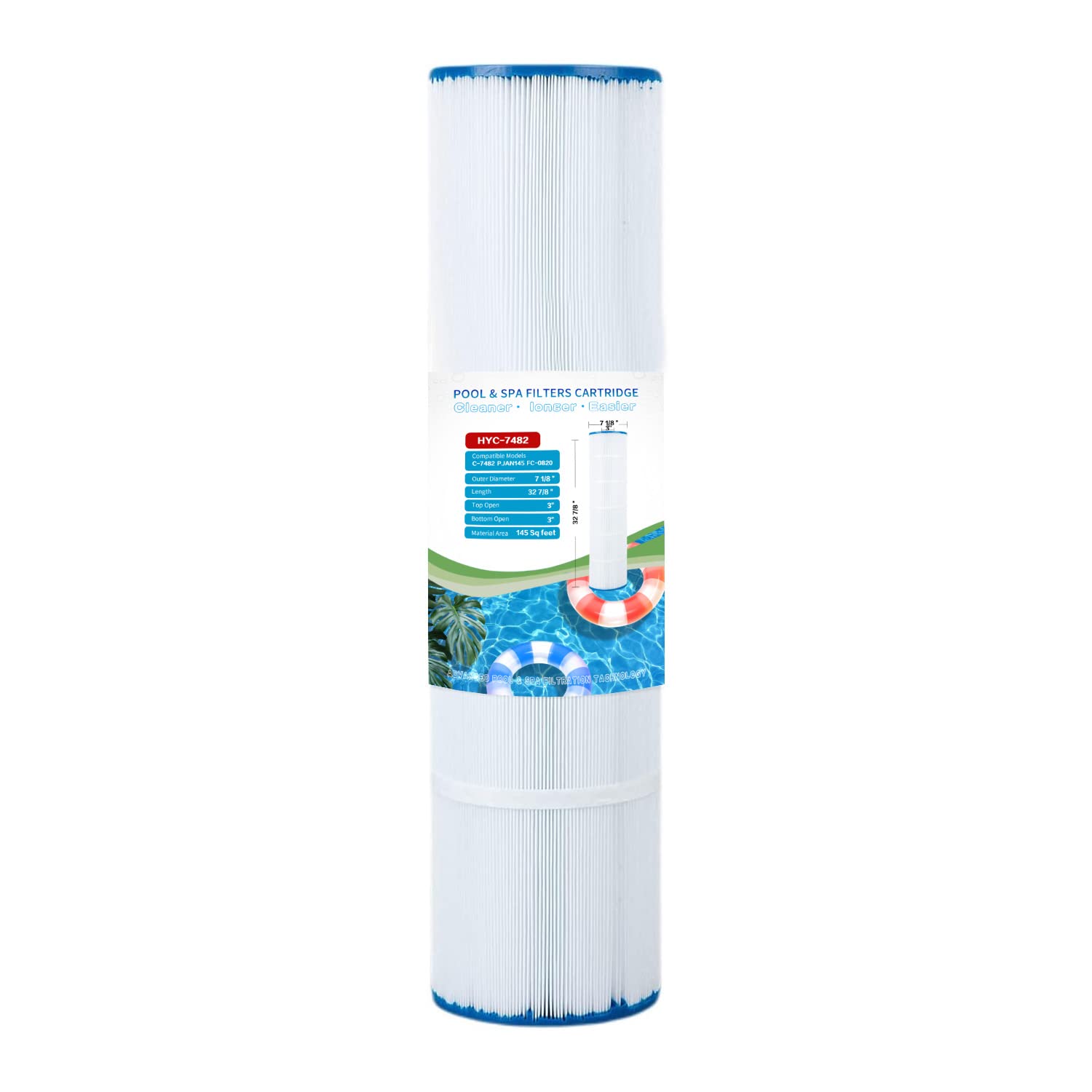 PURIFIED HYC-7482 Pool Spa Filter Replaces Jandy CL580, CV580 A0104100 ...