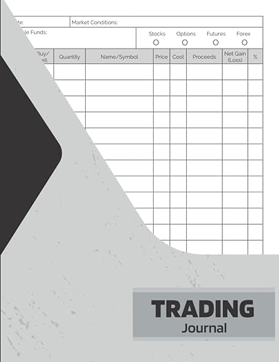 Trading Journal: Stock Trading Notebook/ Stock Market Tracker / Forex ...