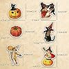 Amazon.com: 100 Pcs Vintage Witch Stickers for Kids, Retro Pumpkin ...