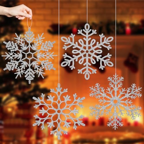 Amazon.com: Large Snowflakes Extra Large Outdoor Christmas Ornaments ...