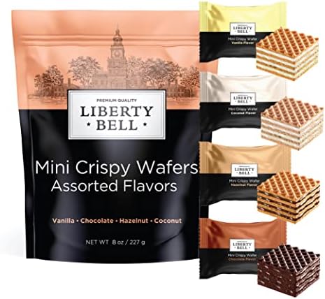 Amazon.com: Liberty Bell Mini Crispy Wafers Assorted Flavors, Vanilla ...