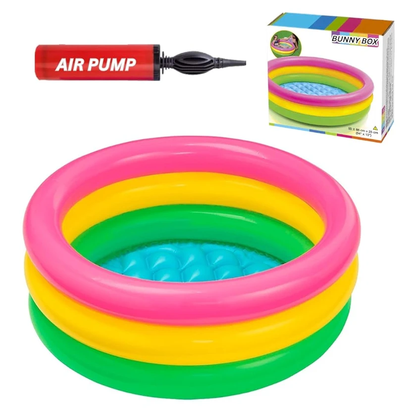 Buy Bunny Box 2 Feet Baby Pool Bath Tub | Inflatable Round Kids ...