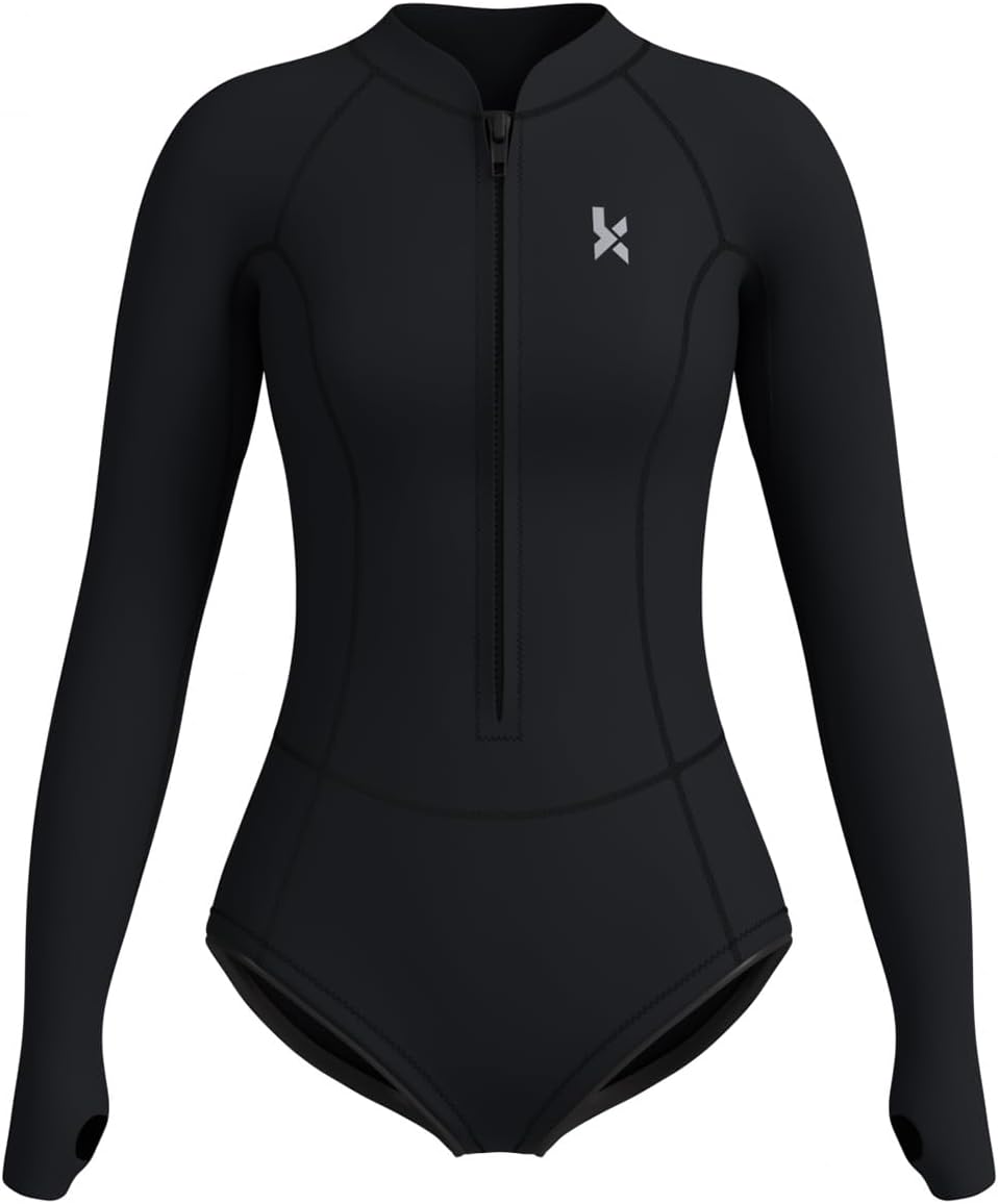 Amazon.com: KMT Wetsuit for Women, Womens Long Sleeve Shorty Wet Suits ...