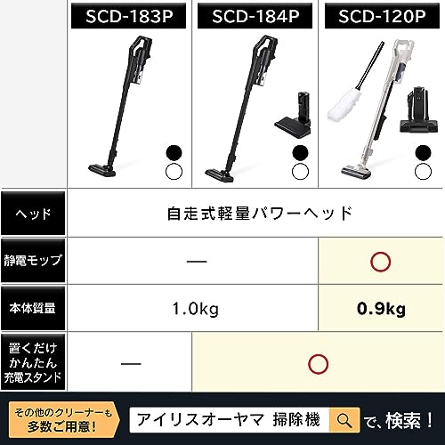 SCD-184PとSCD-183Pの2つの違い。[アイリスオーヤマ クリーナー] – カタログクリップ