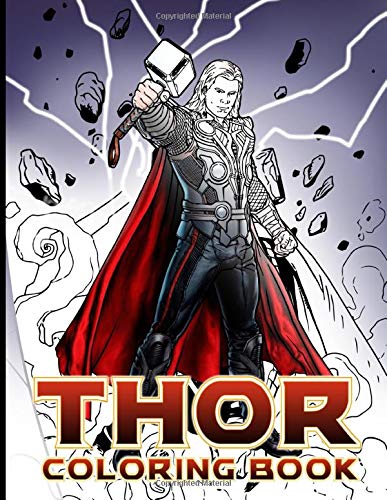 Thor Coloring Book: Color Wonder Relaxation Coloring Books For Adults ...