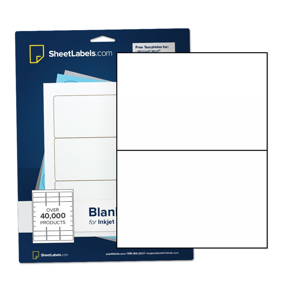 Buy Half Sheet Shipping Labels From SheetLabels 5 5 X 8 5 Laser