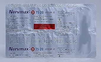 Nervmax-D 75/20 - Strip of 10 Capsules : Amazon.in: Health & Personal Care