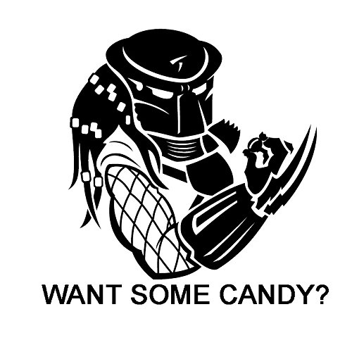 Amazon.com: BD USA Predator Alien Want Some Candy Decal, Decal Sticker ...