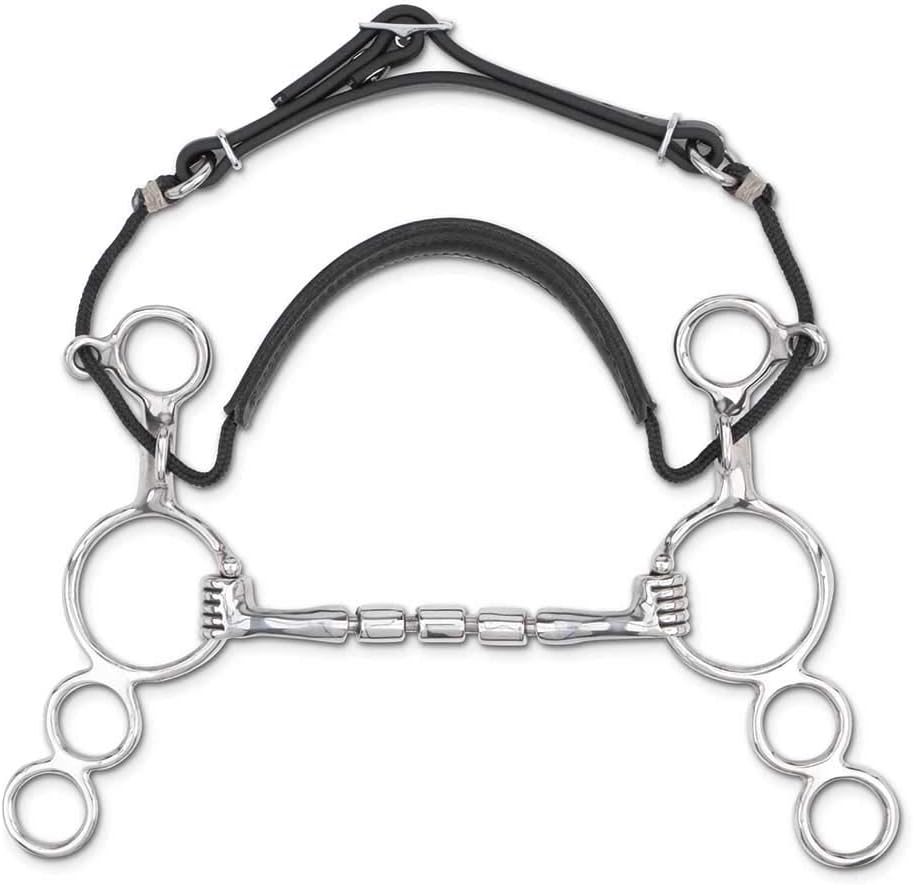 Amazon.com : Myler 3Ring Combo Bit 6 Shank Mullen Triple Barrel : Horse ...
