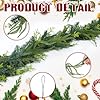 Amazon.com: Sosation 27FT Real Touch Cypress Garland Cedar Deluxe Norfolk Pine Garland Christmas ...