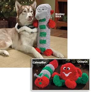Pet Supplies : Pet Chew Toys : Holiday Monkey Stick By Patchwork Pet ...